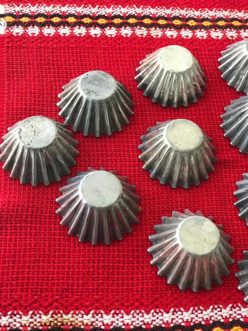Vintage Metal Tiny Cake Forms-set of 10 Models-old Forms for Sweets ...