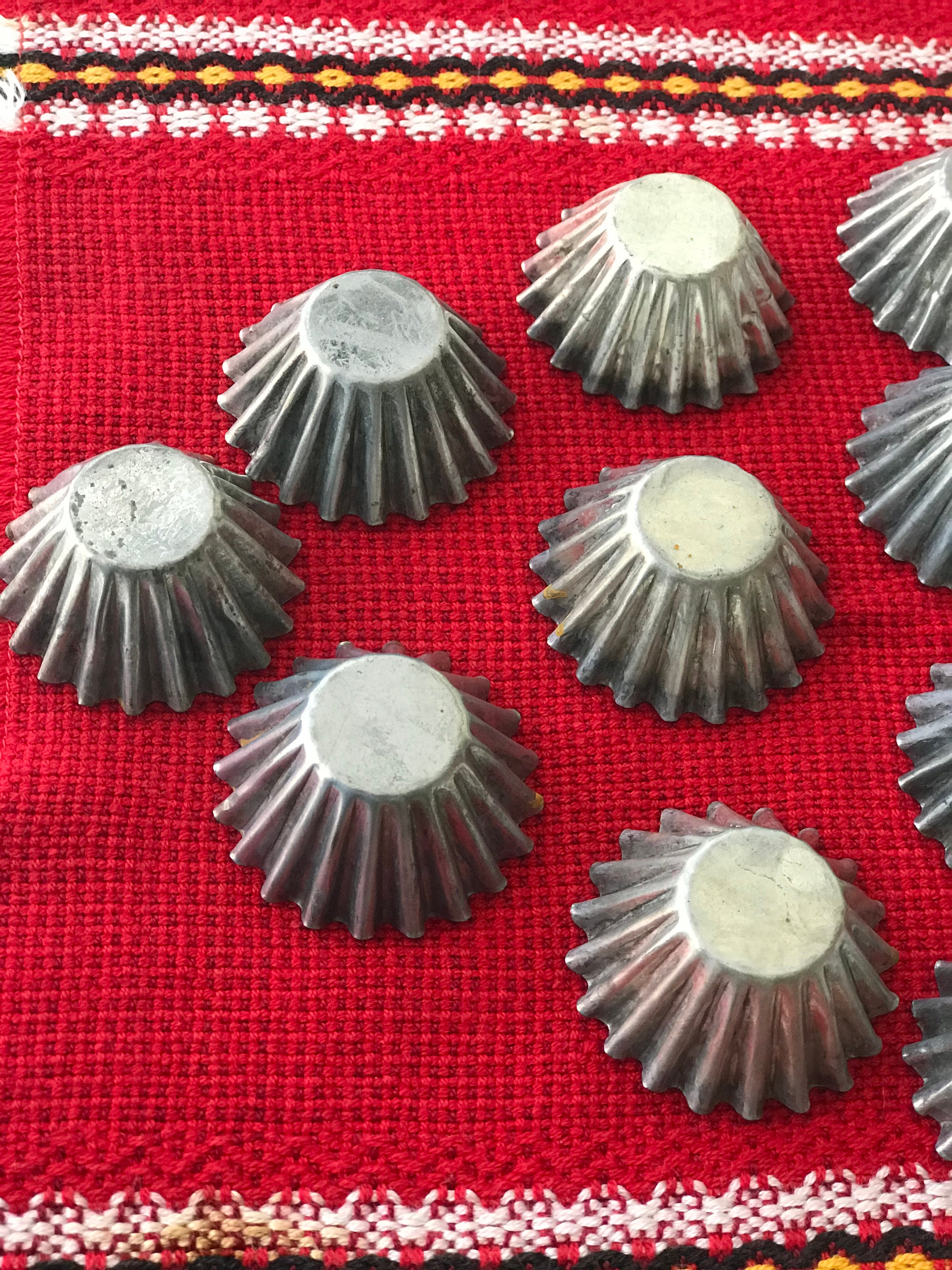 Vintage Metal Tiny Cake Forms-set of 10 Models-old Forms for Sweets ...