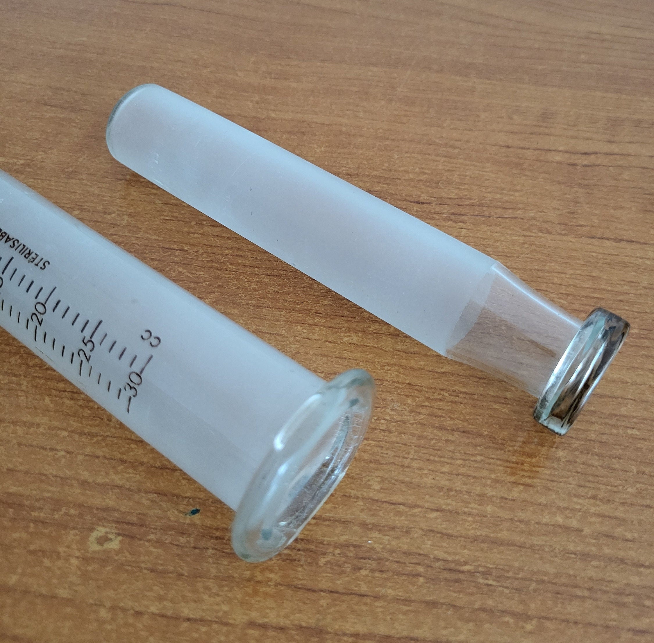 Vintage Medical Syringe Doctor Tools Glass Syringe Medical Equipment ...