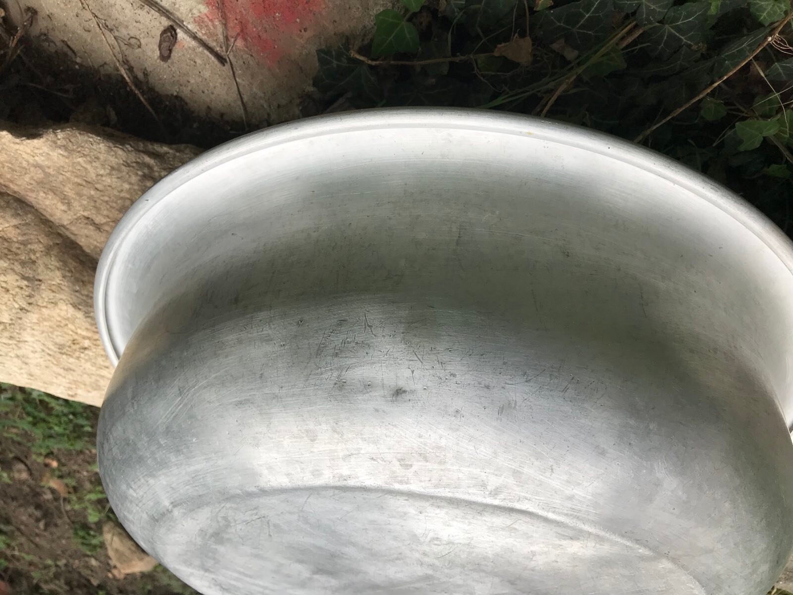 Vintage Basin-aluminum Washbasin-primitive Washbowl-ware Wash Basin Tub ...