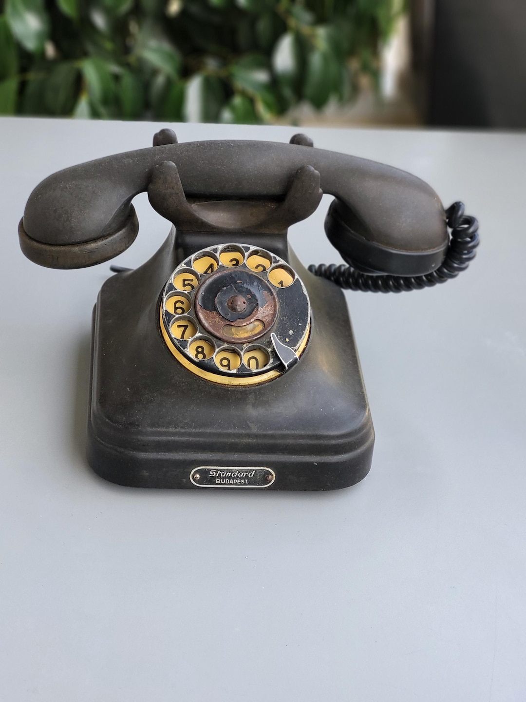Vintage Black Bakelite Telephone -phone -retro Office Decor -old Phone ...