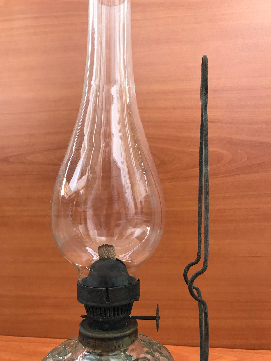 Vintage Gas Lamp Container Glass Oil Lamp Retro Portable - Etsy