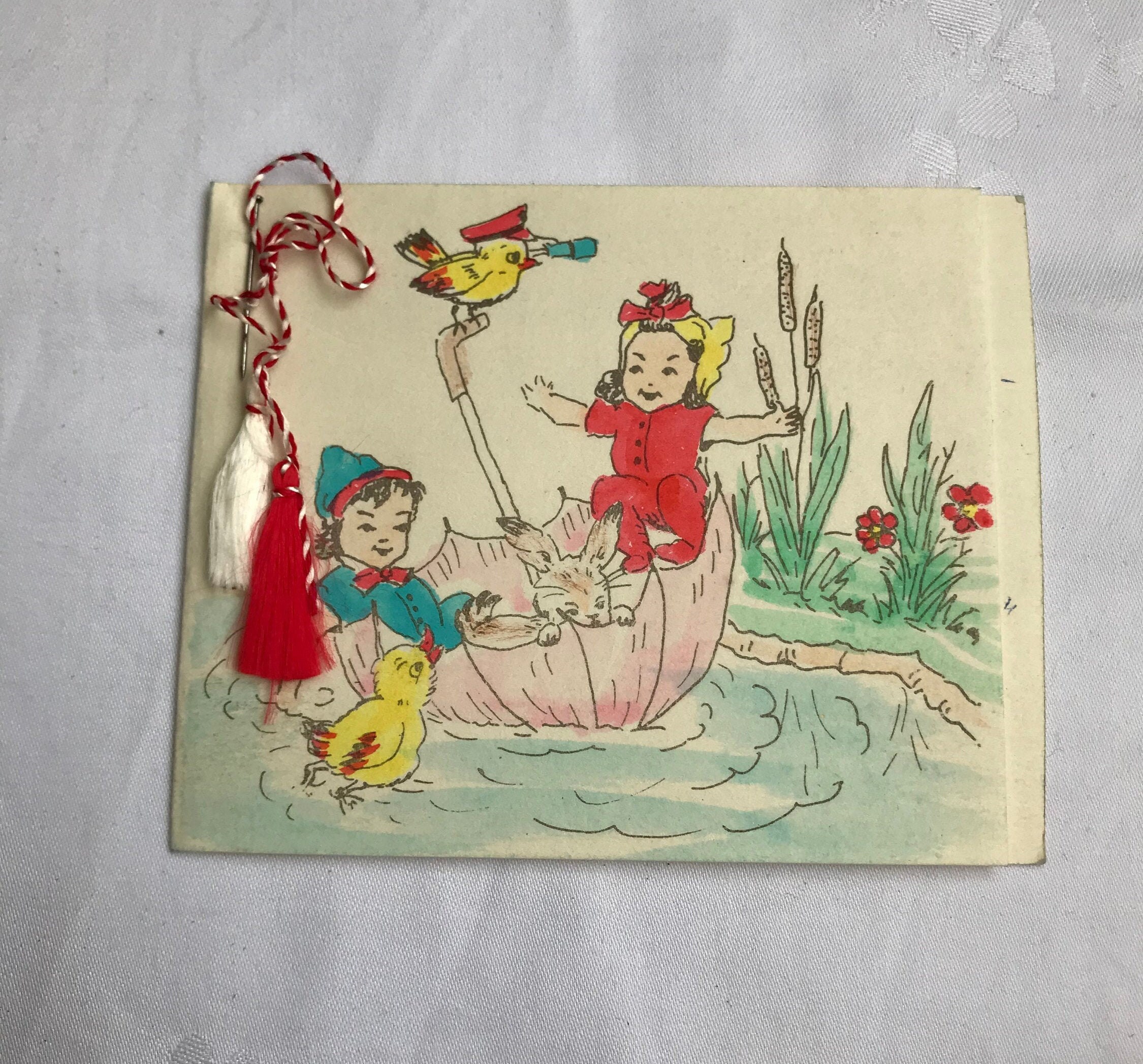 Vintage Rare Postcard bulgarian Postcard hand Painted - Etsy