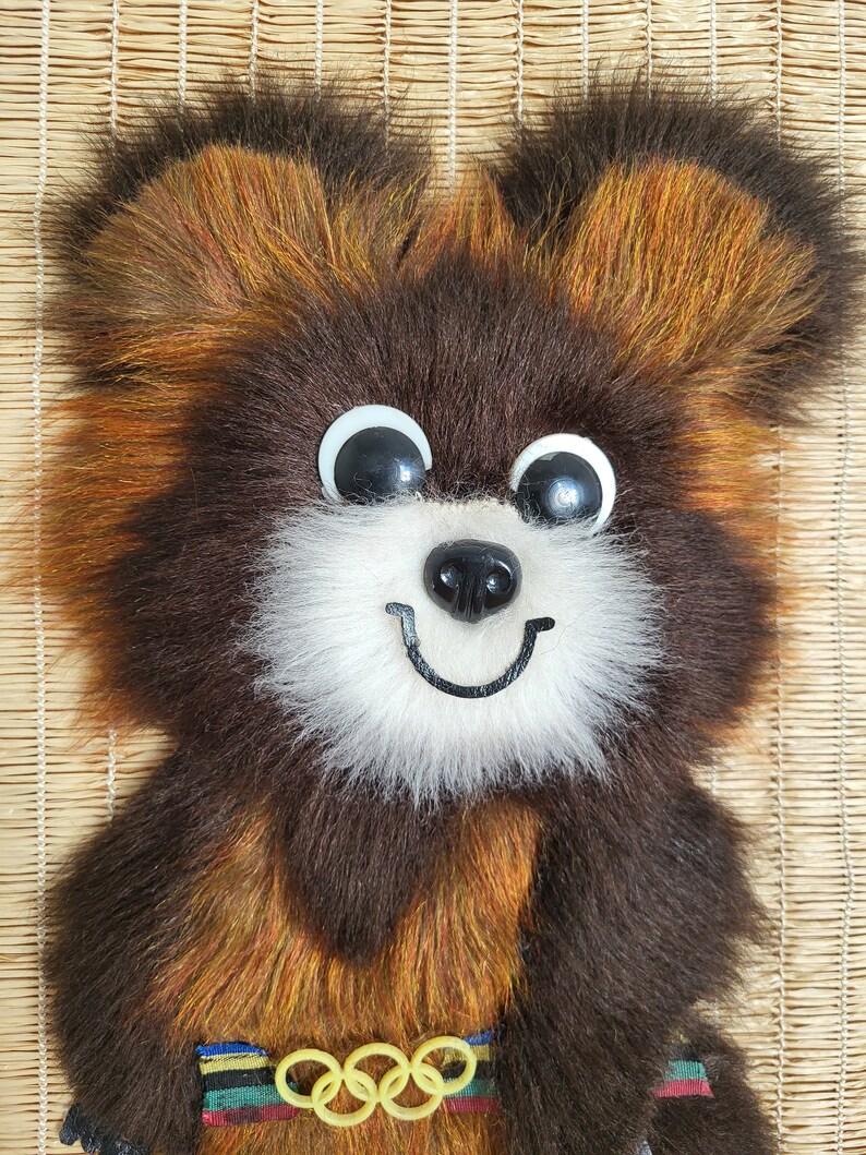 Vintage Olympic Bear Soviet Olympic Bear Misha Mascot Moscow Olympics ...