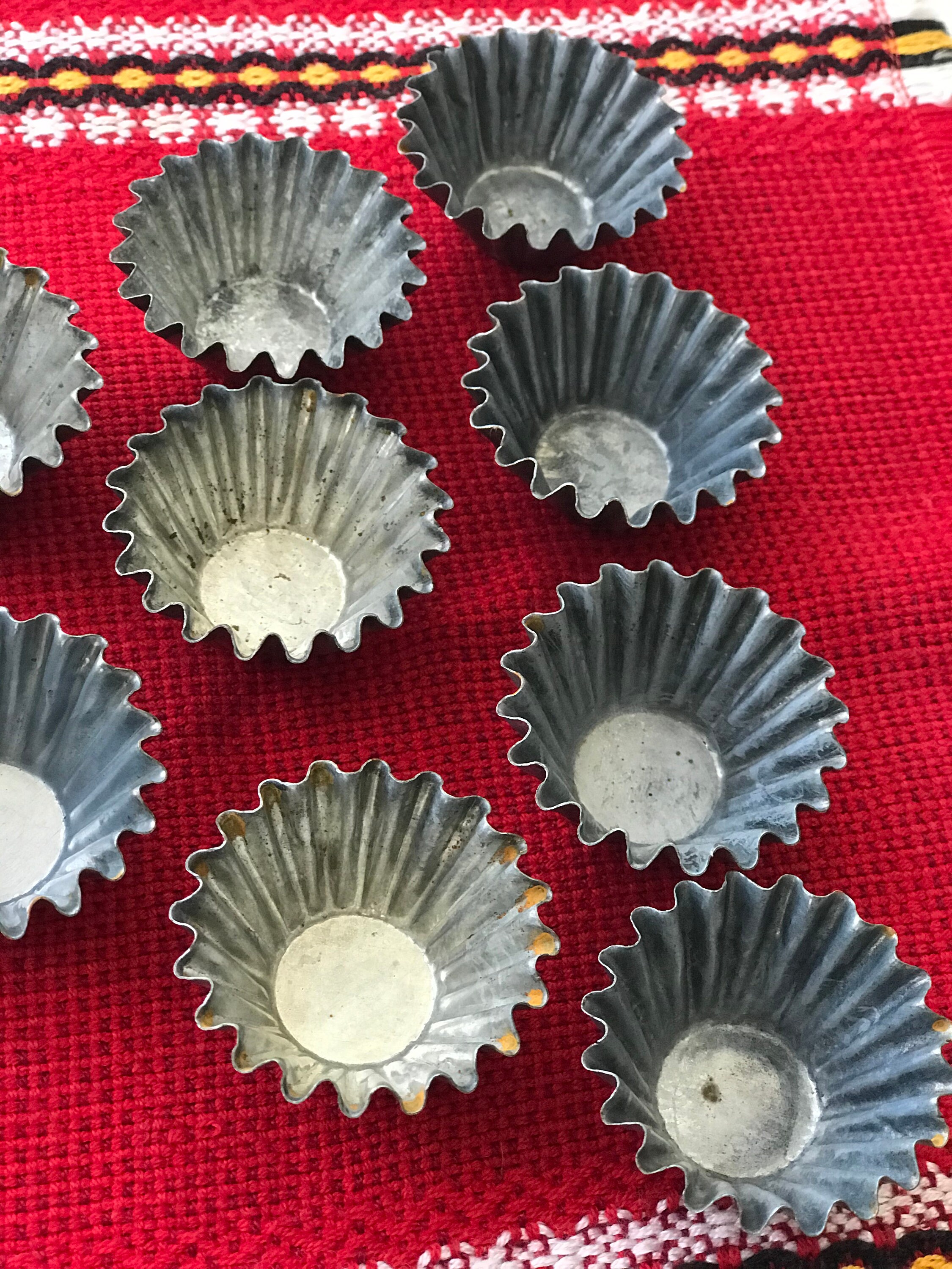 Vintage Metal Tiny Cake Forms-set of 10 Models-old Forms for Sweets ...