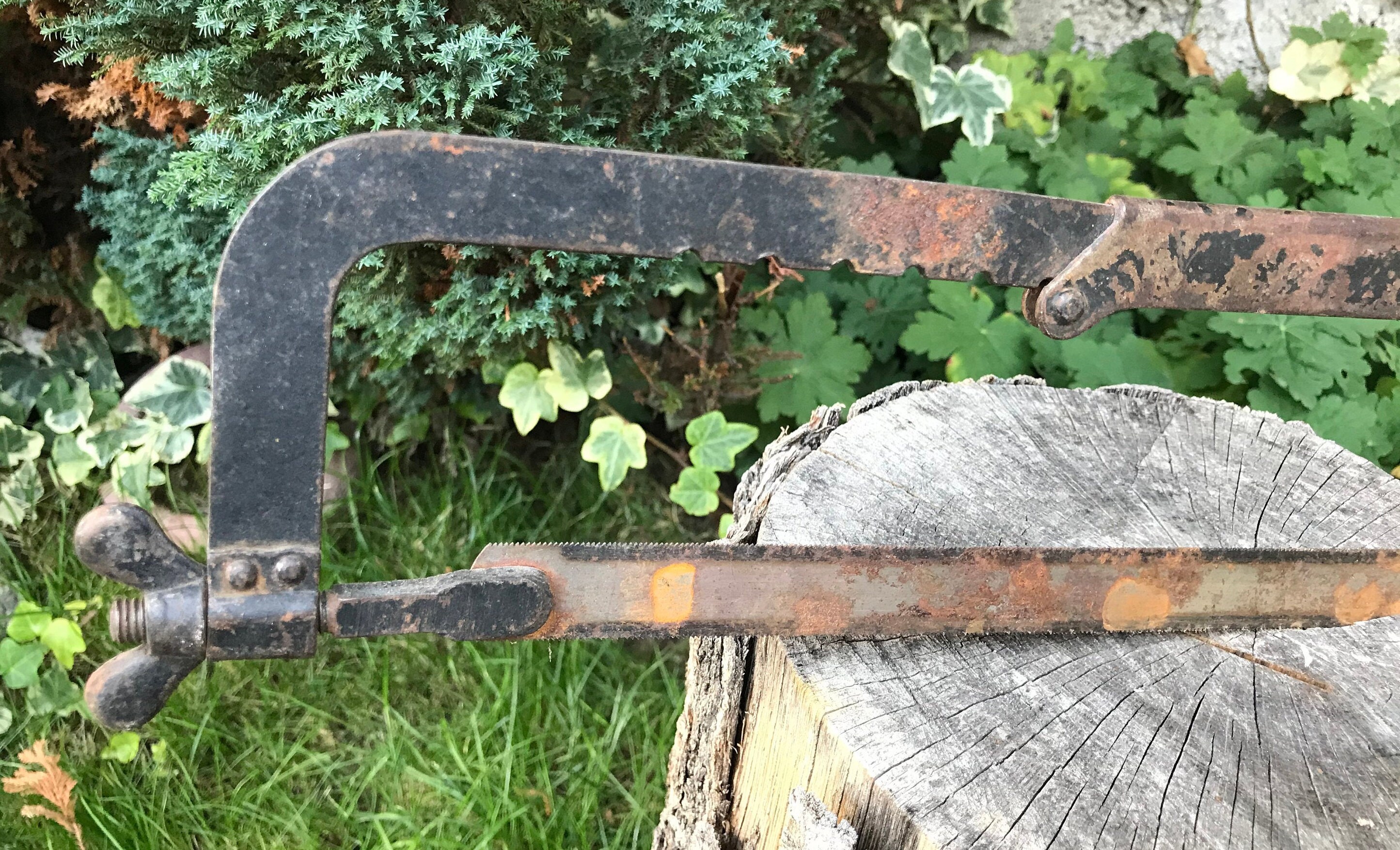 Vintage Hacksaw Rustic Tools Old Saw Hacksaw With - Etsy