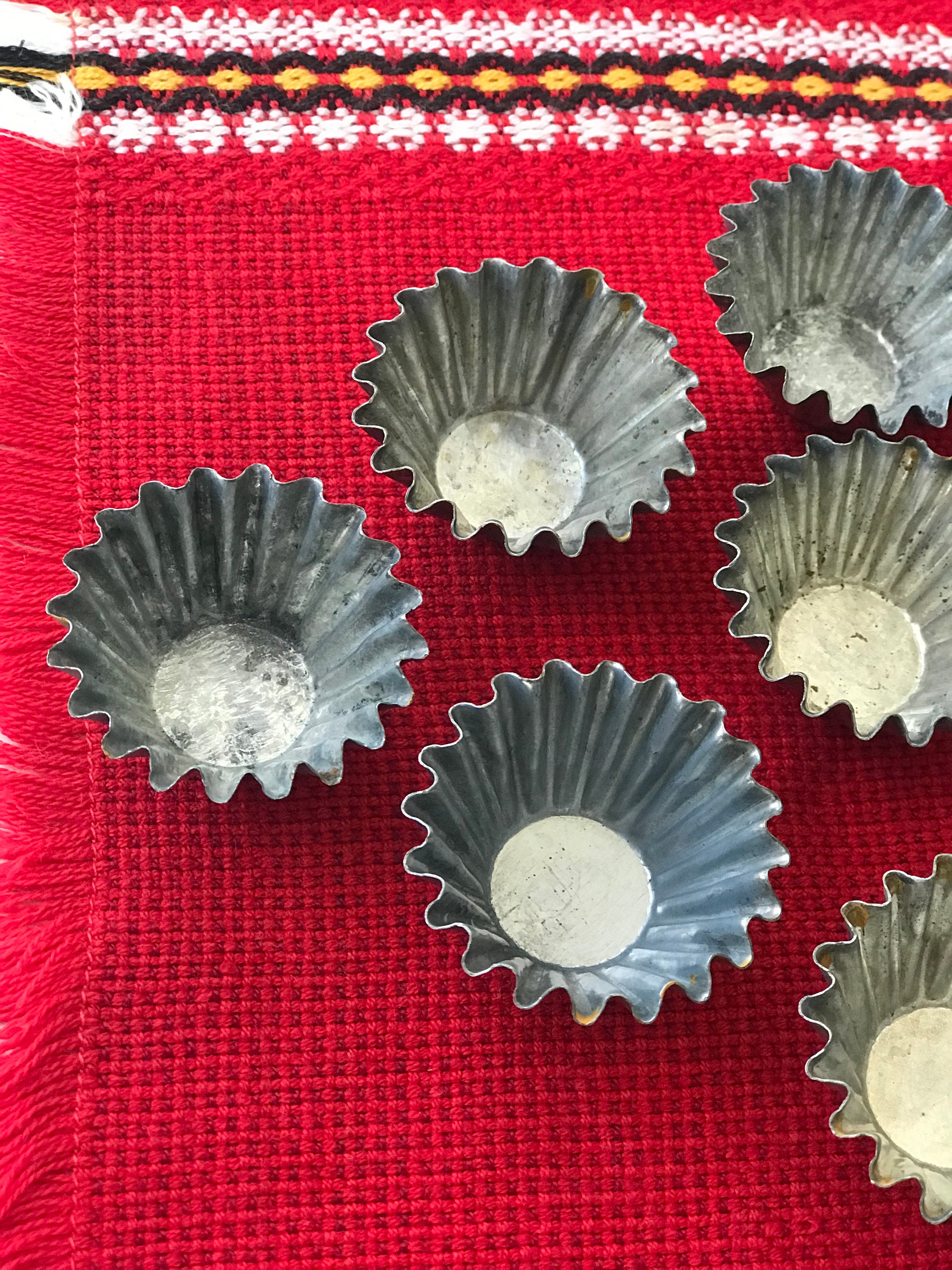 Vintage Metal Tiny Cake Forms-set of 10 Models-old Forms for Sweets ...