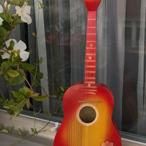 Vintage Guitar Toy-kid's Musical Toy-wooden Kid's | Etsy