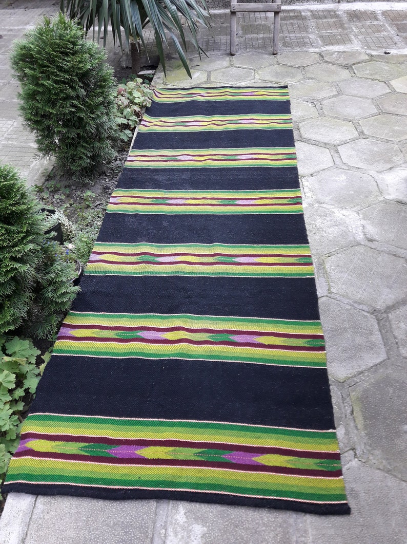 Vintage Bulgarian Colorful Woolen Rug Wool Blanket Rug - Etsy