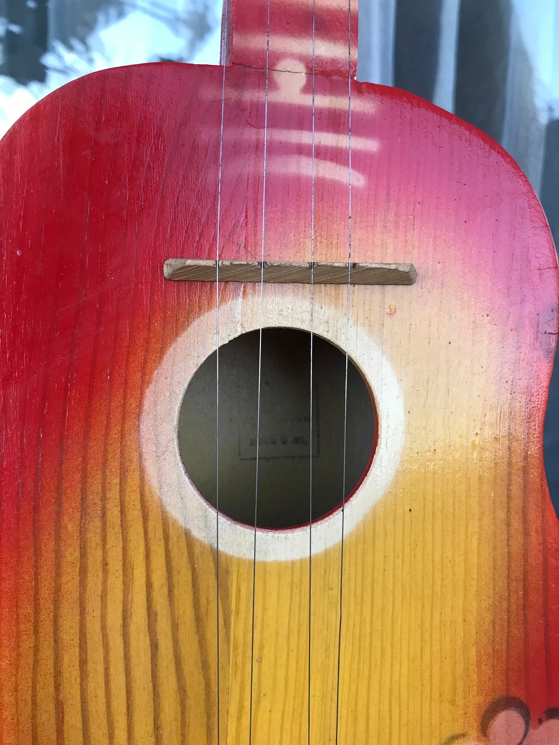 Vintage Guitar Toy-kid's Musical Toy-wooden Kid's | Etsy