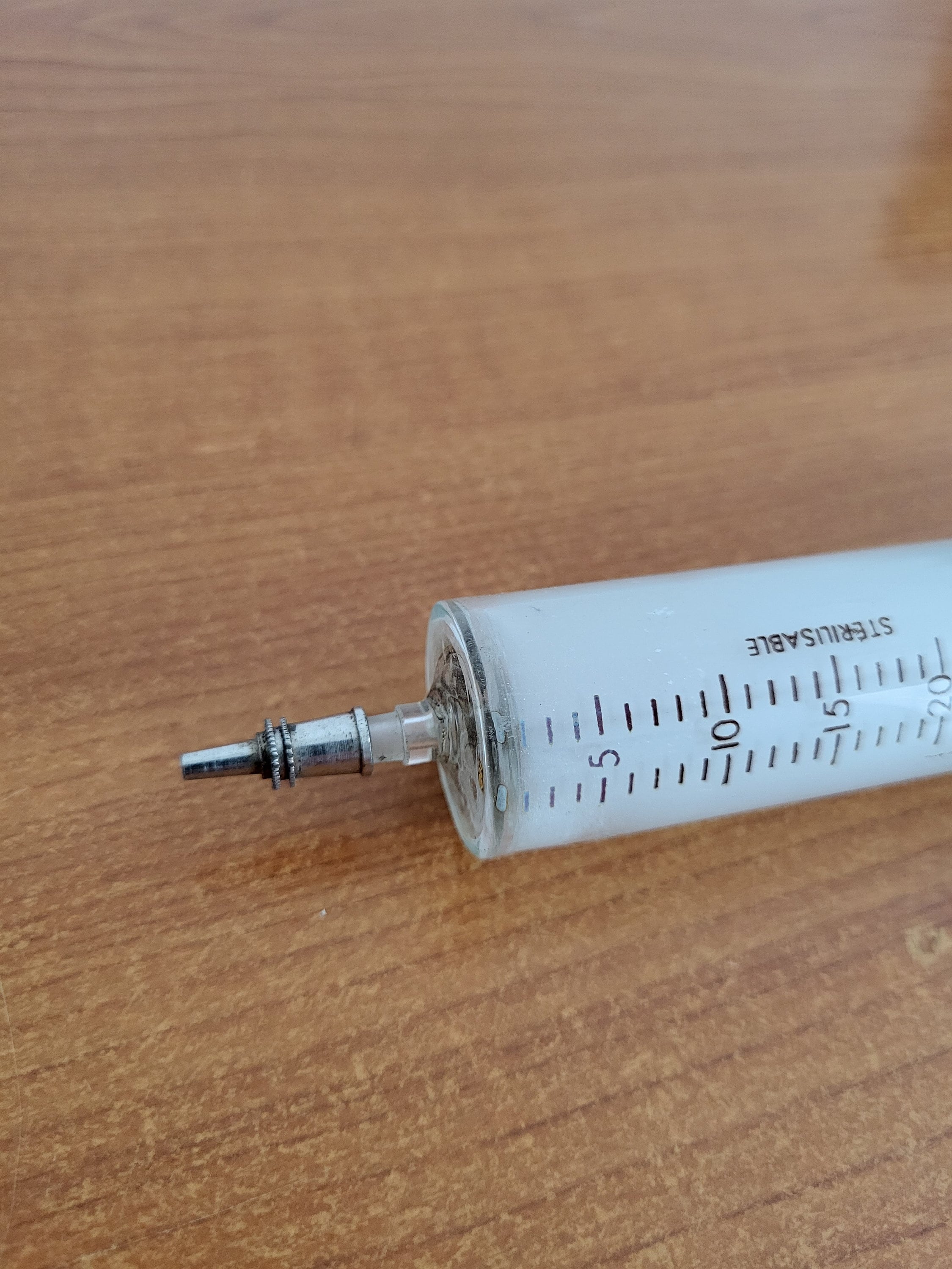 Vintage Medical Syringe- Doctor Tools- Glass Syringe- Medical Equipment ...