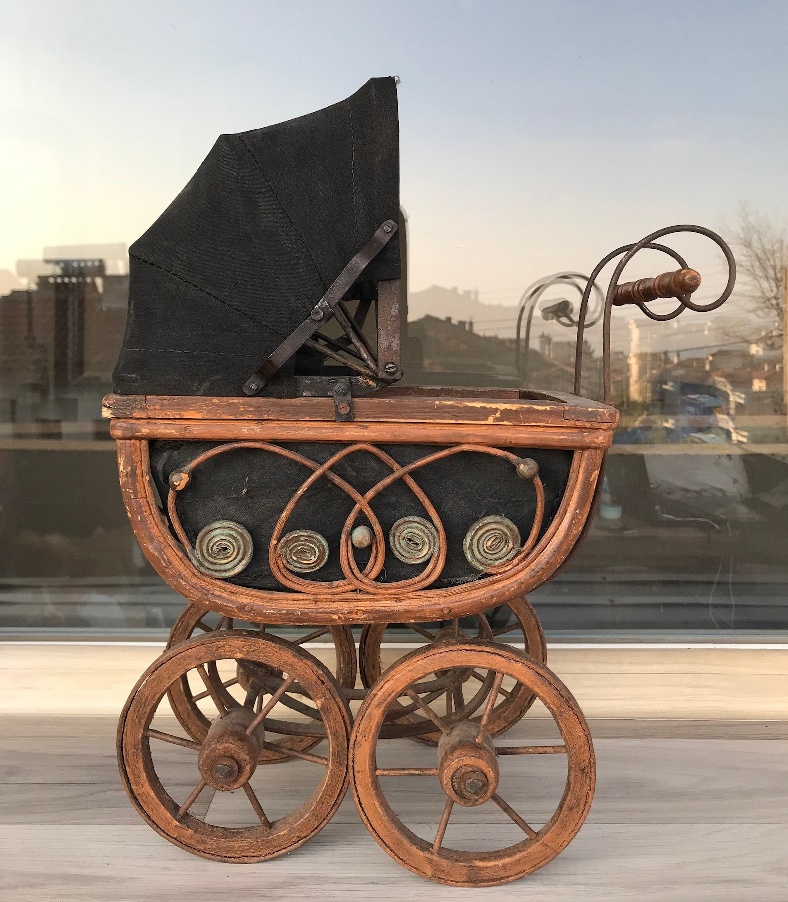 Vintage Doll Pram Vintage Baby Doll Stroller Wicker Rattan Antique ...