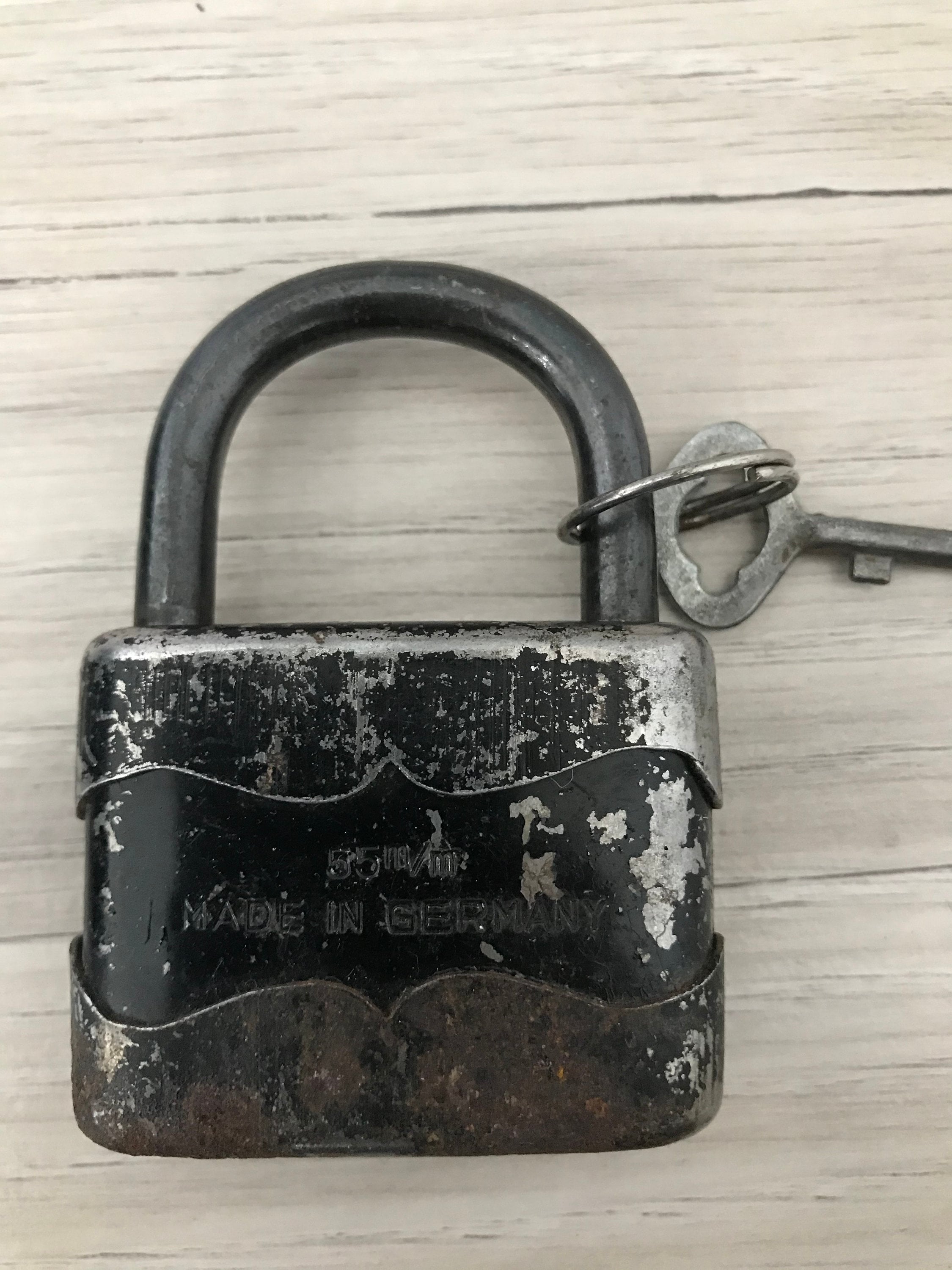 Vintage Padlock and Key working Padlock old Padlock rustic Padlock ...