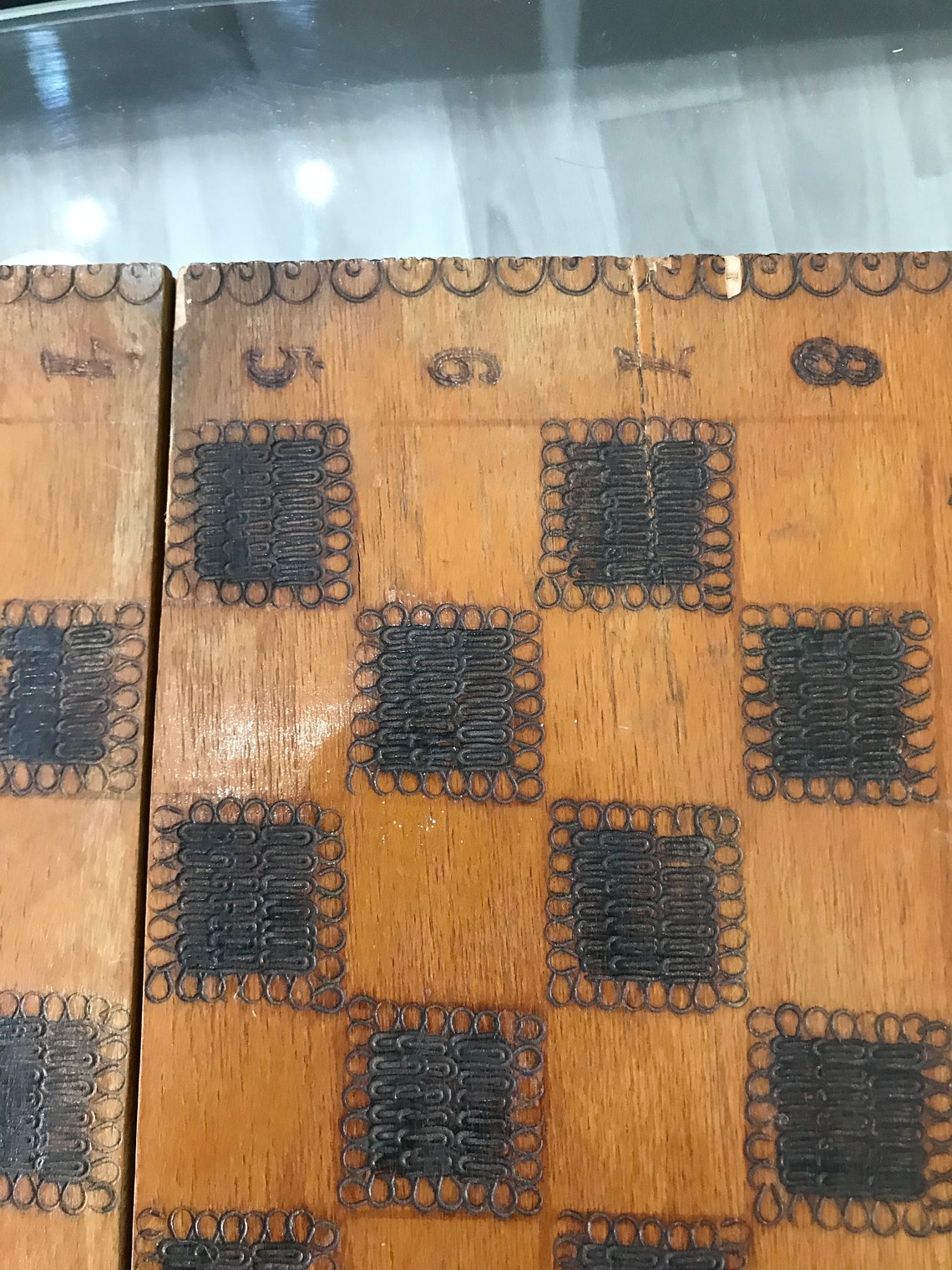 Vintage Medium Chess Set and Backgammon 60s travel Wood Chess - Etsy