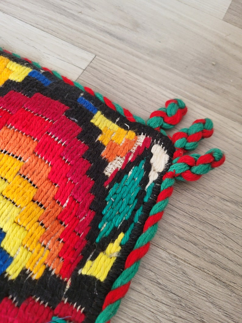 Vintage Carpet or Wall Panel for Your Wall traditional Bulgarian Rug ...