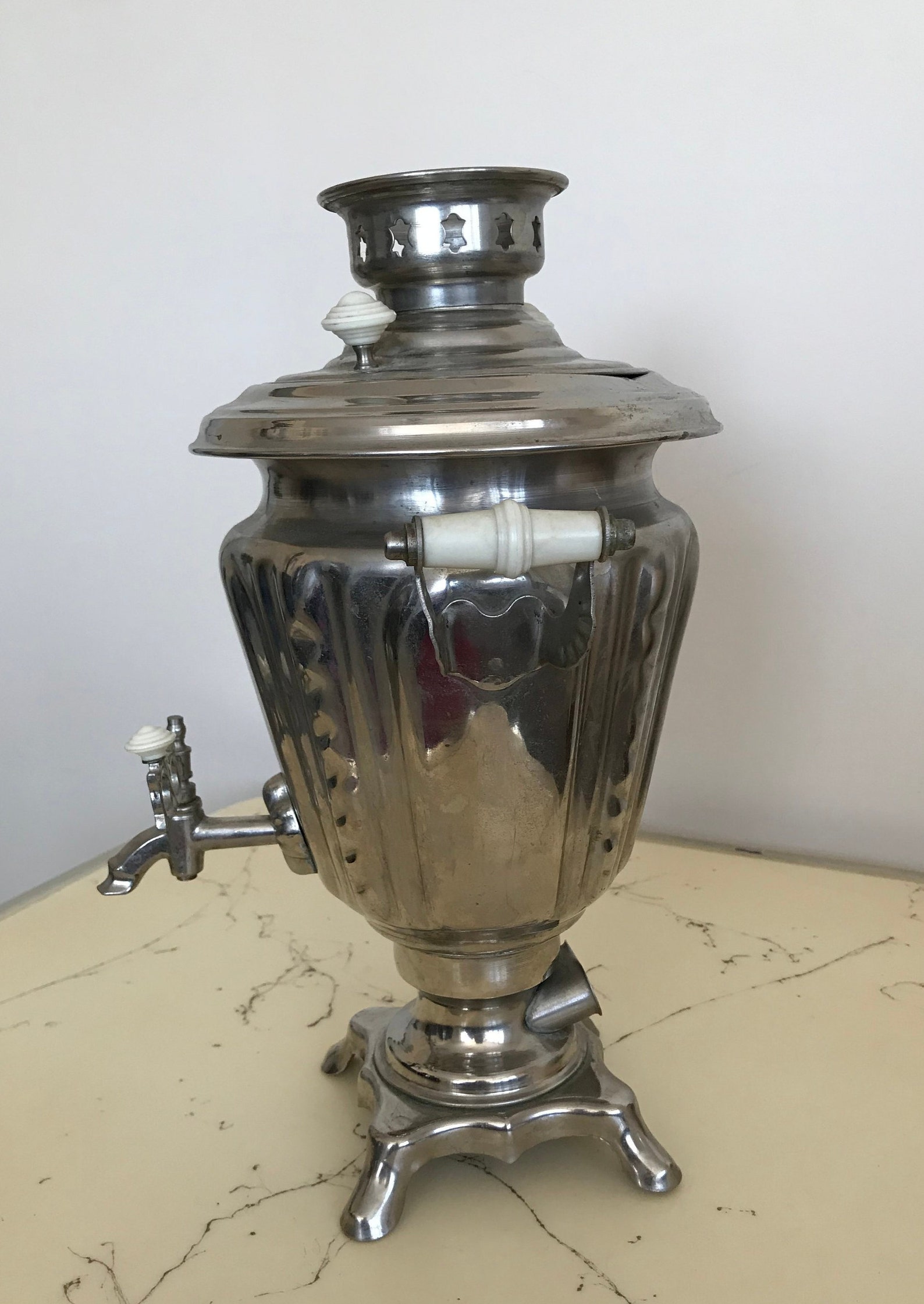 Vintage Russian Samovar Large electric Samovar metal Tea Pot working ...