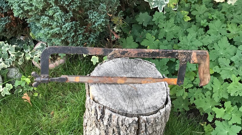Vintage Hacksaw Rustic Tools Old Saw Hacksaw With - Etsy