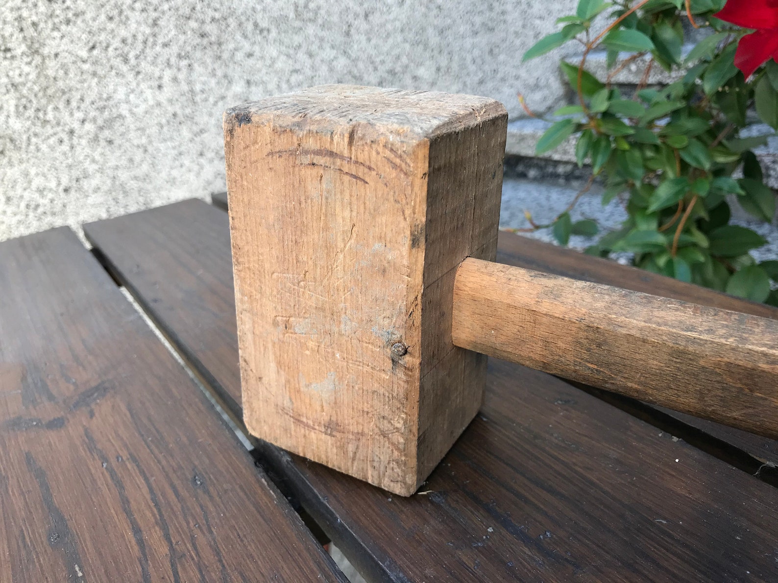 Vintage Primitive Wooden Mallet wood Hammer antique Tools - Etsy