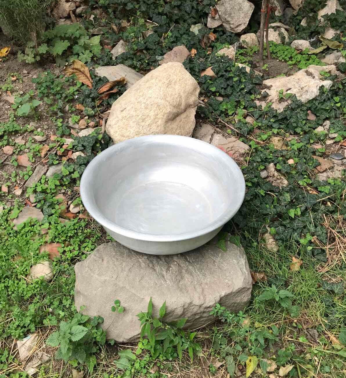 Vintage Basin-aluminum Washbasin-primitive Washbowl-ware Wash Basin Tub ...