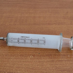 Vintage Medical Syringe- Doctor Tools- Glass Syringe- Medical Equipment ...