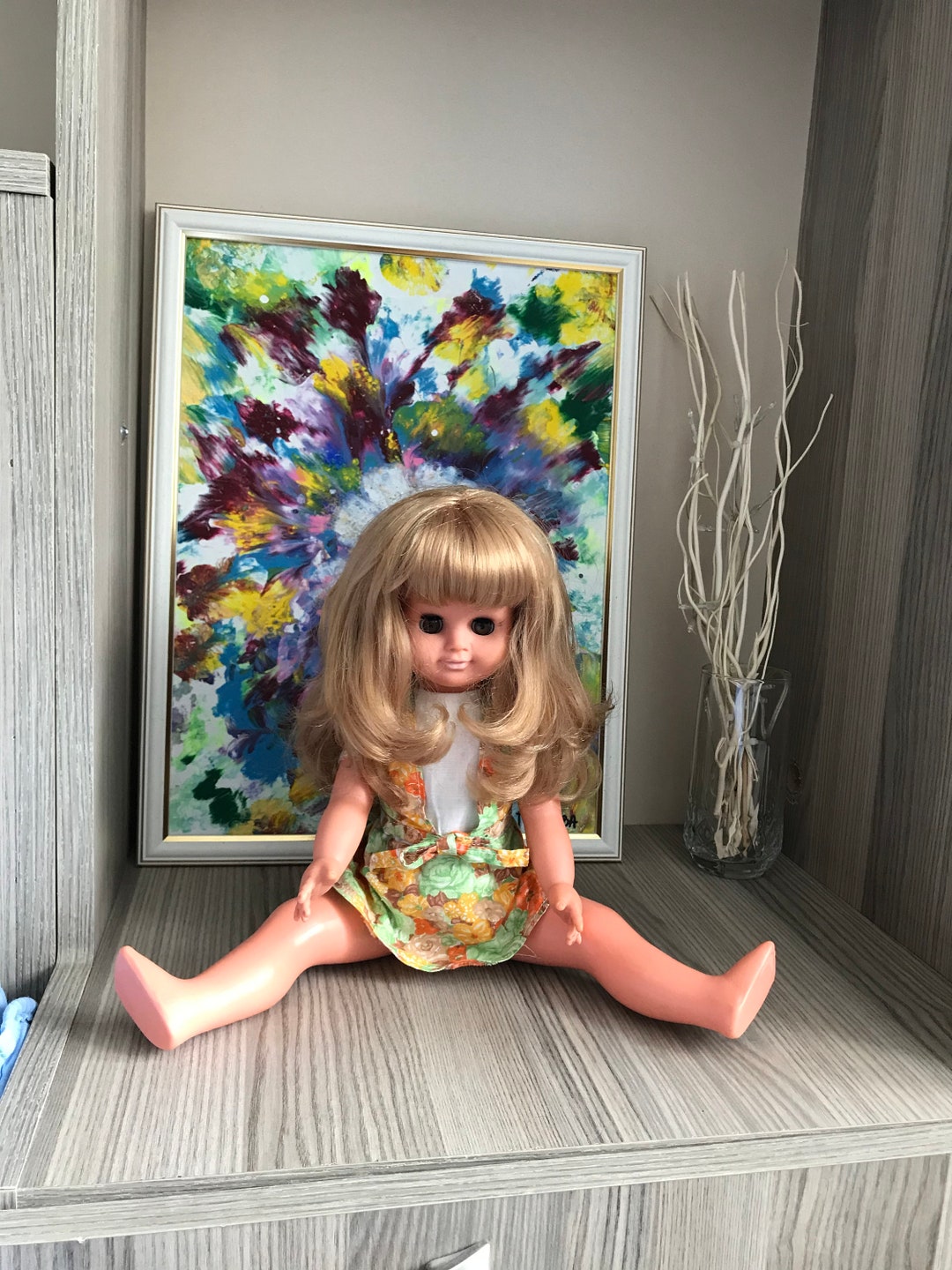 Vintage Soviet Doll doll Sleeping Brown Eyes authentic Doll - Etsy