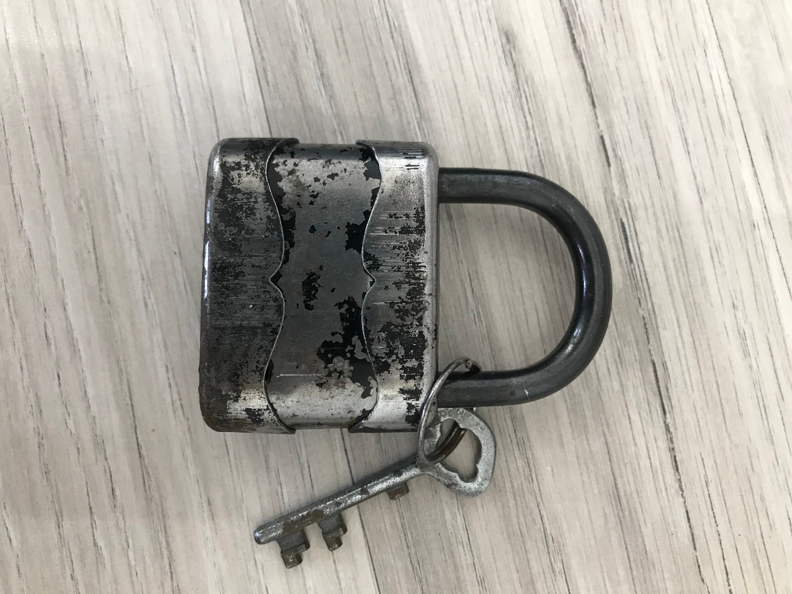 Vintage Padlock and Key working Padlock old Padlock rustic Padlock ...