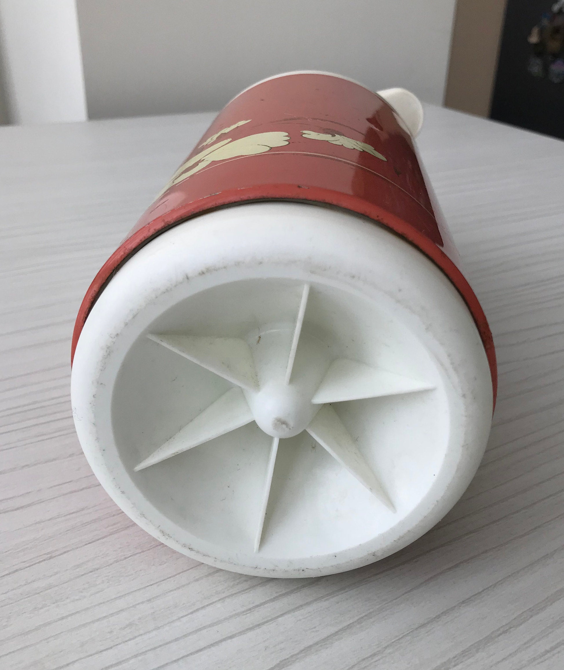 Vintage Thermos Retro Thermos in Red and White Old Thermos | Etsy