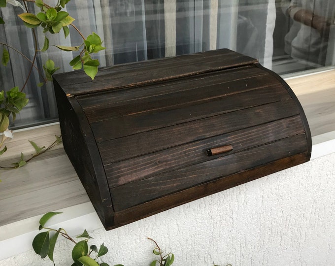 Vintage Wooden Bread Box Old Wooden Retro Bread Box Wooden | Etsy