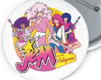 Jem and the Holograms Minisize Enamel Pin · Retro Serie Brooch · 80's ...