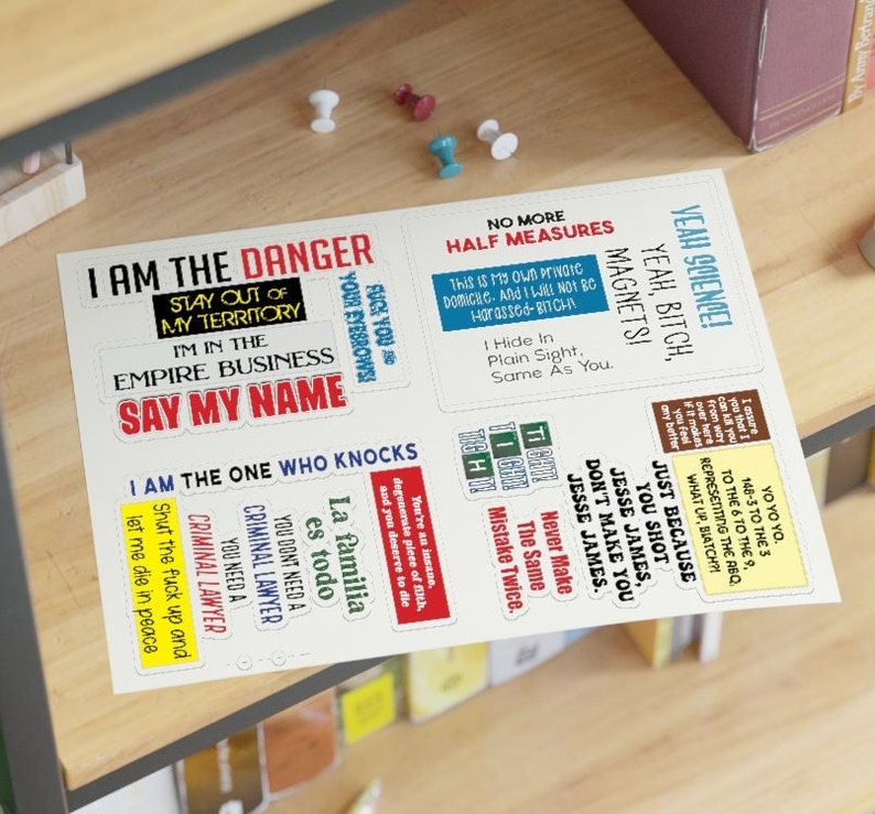 Stickers/breaking Bad Quotes - Etsy