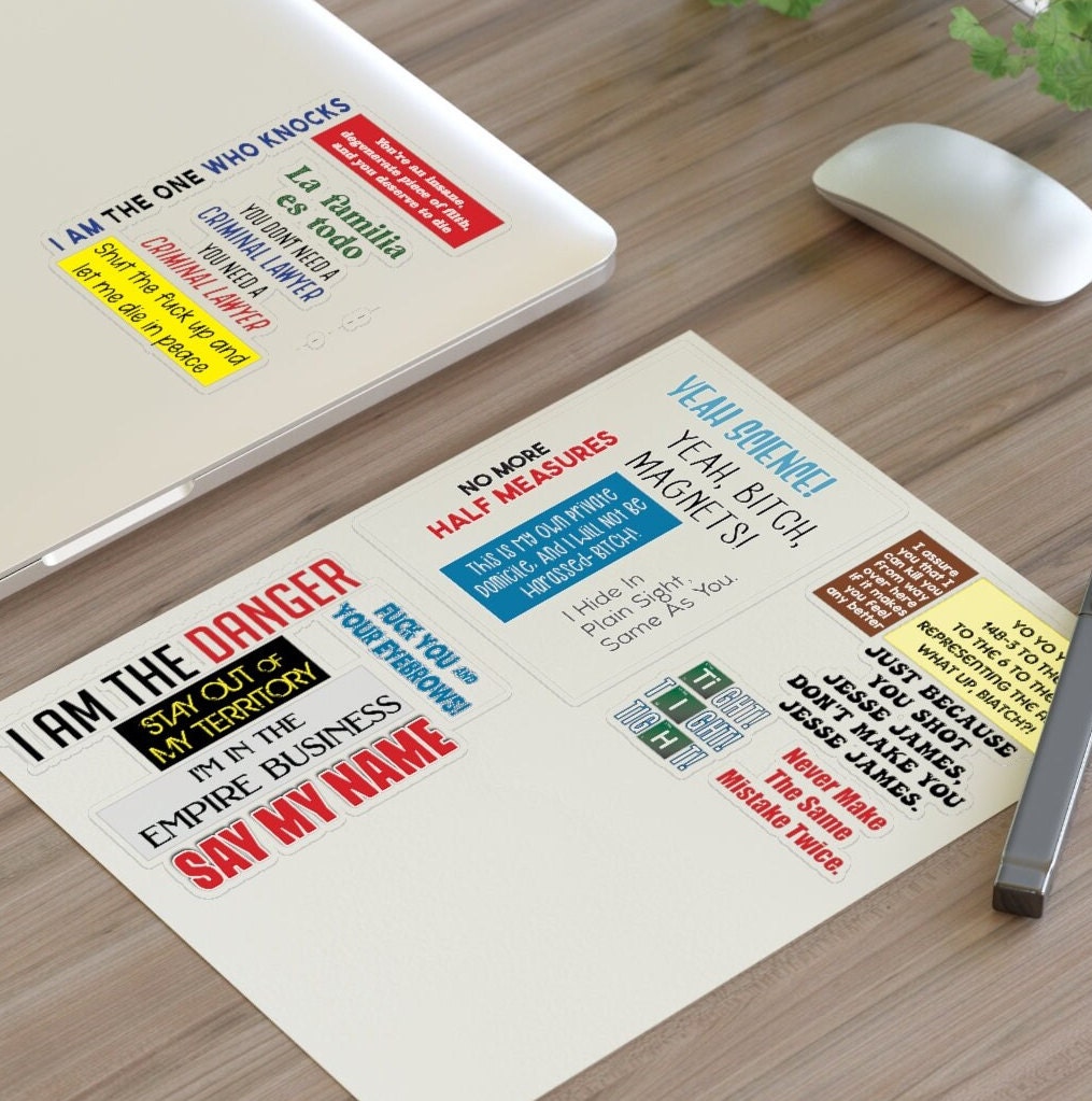 Stickers/breaking Bad Quotes - Etsy