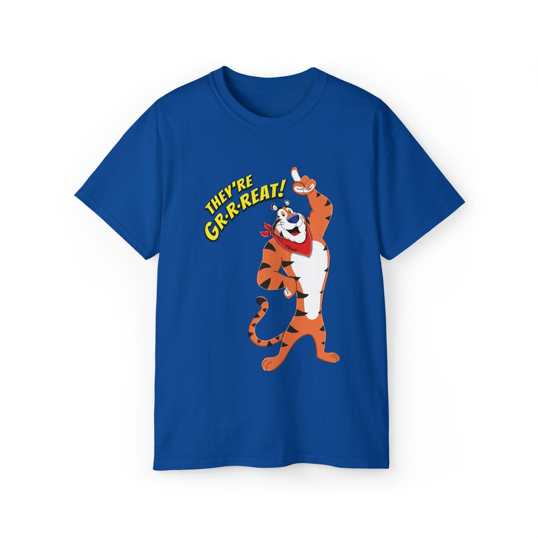 Tony the Tiger Tee/frosted Flakes/cereal T-shirts - Etsy