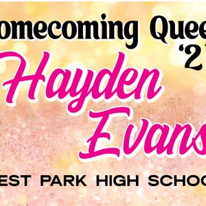 Signs/magnets/custom/ FREE Shipping/homecoming/pageant/organizations - Etsy