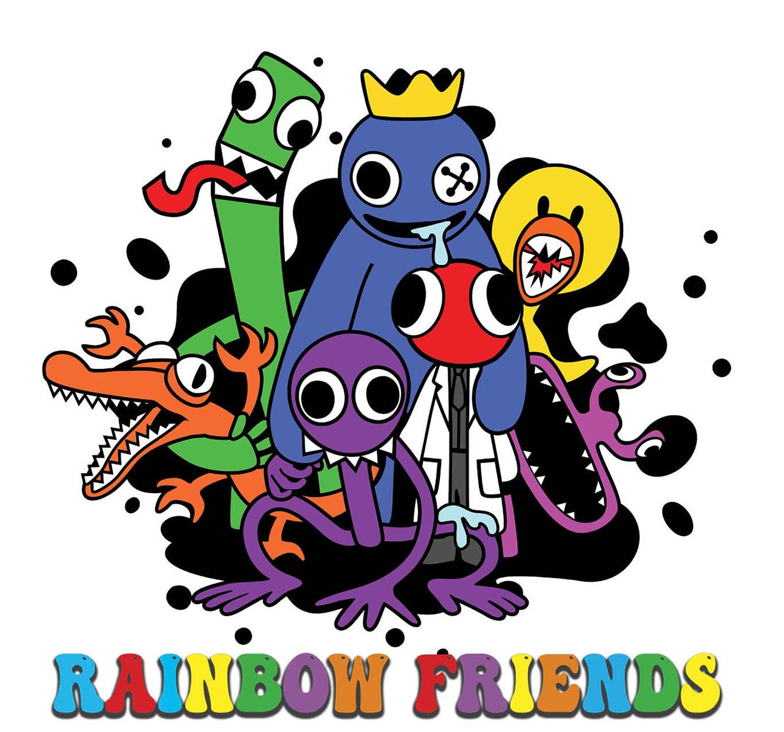 Rainbow Friends Stickers/roblox - Etsy