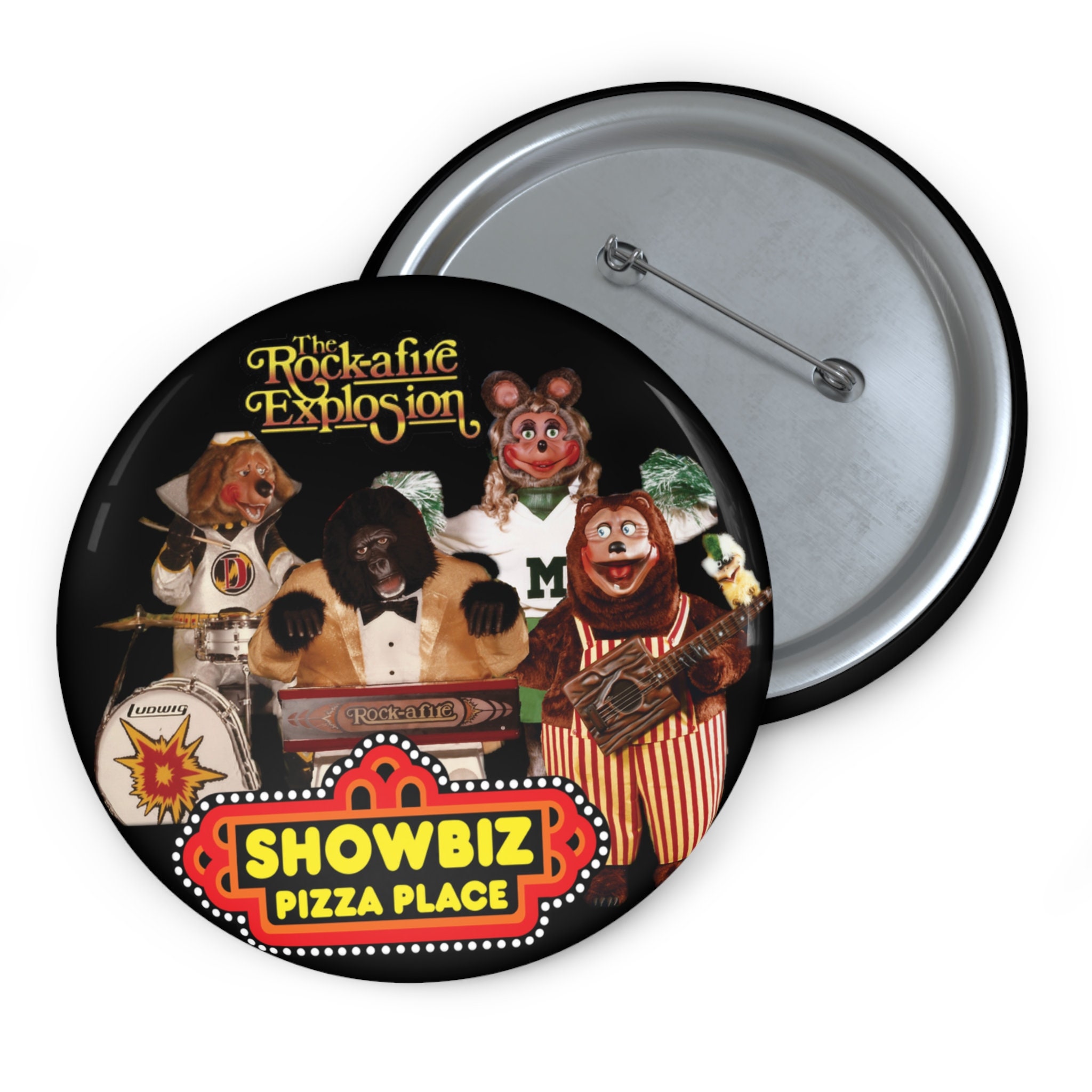 Showbiz Pizza Palace 3" Button/retro/80s - Etsy