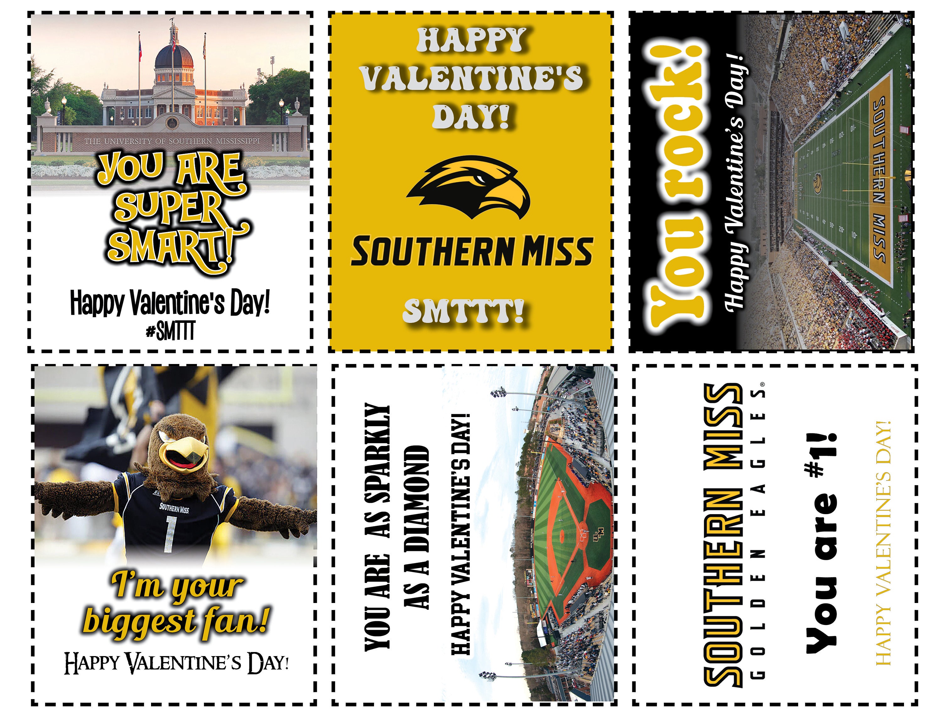 Printable Southern Miss Valentines/digital Download/usm/smttt/png/pdf ...