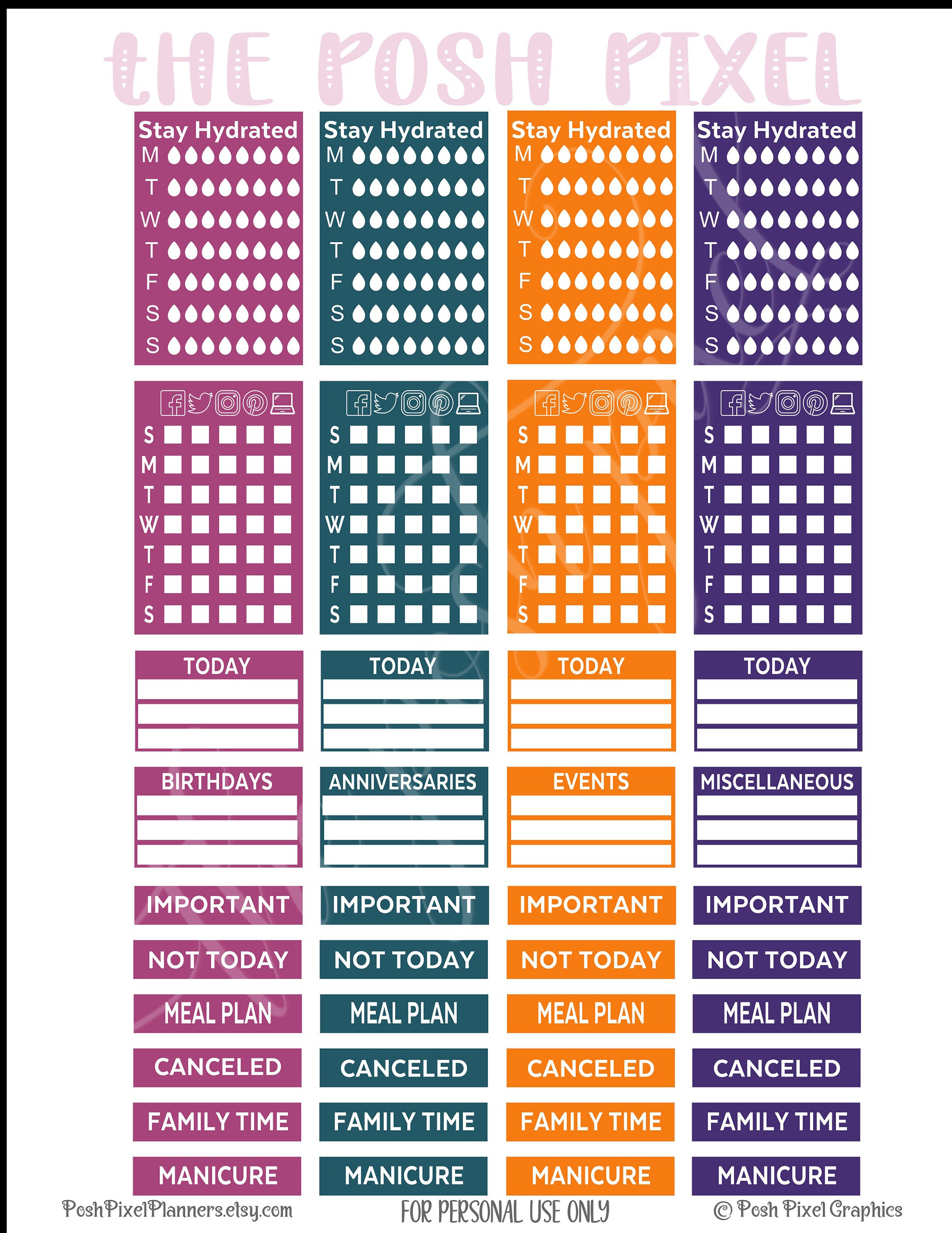 Gold Rush - Checklist, Tracker, Life Planner, Kikki K, Erin Condren ...