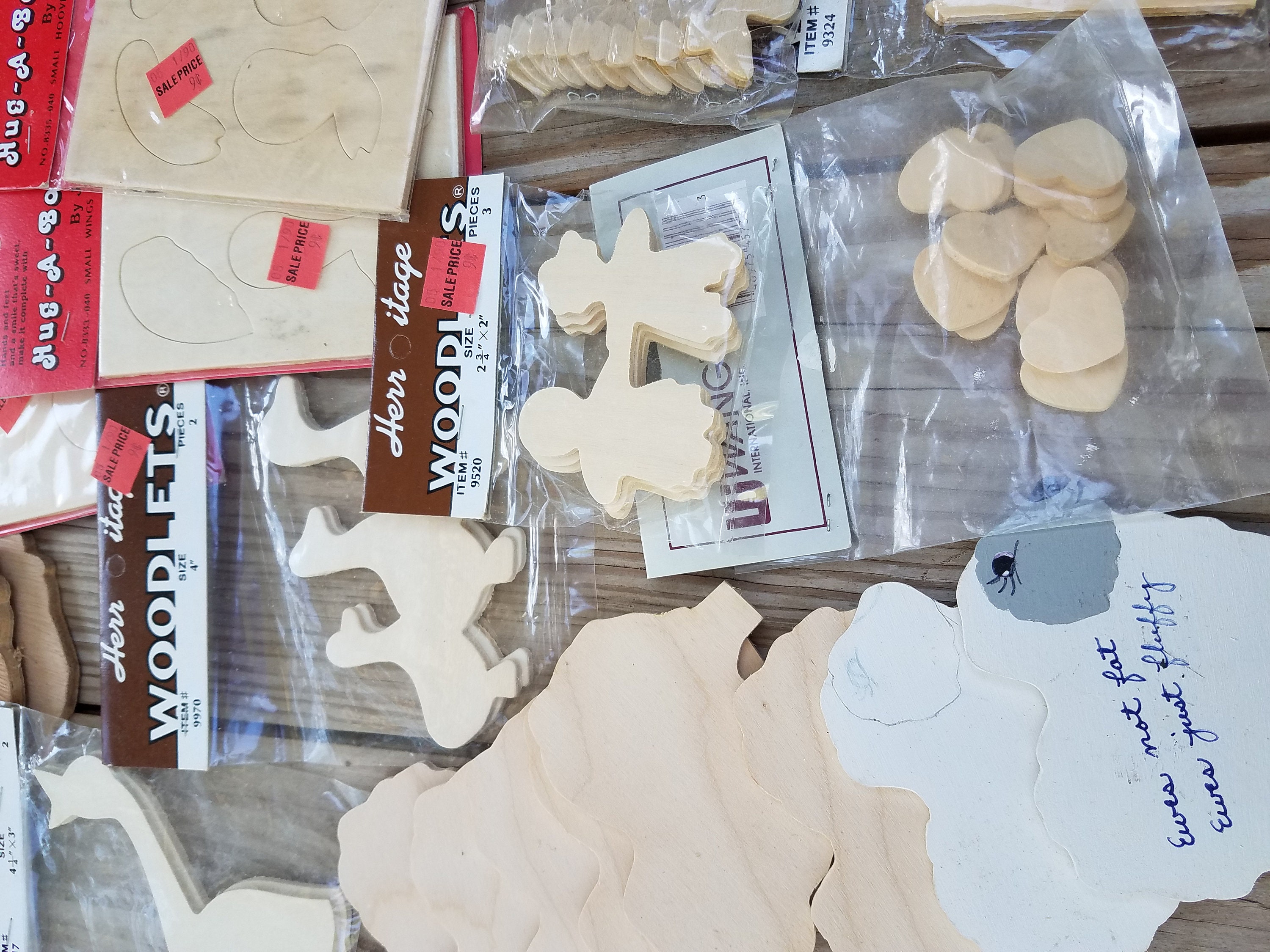 Large LOT of Wood Wooden Cut Outs Turnings Crafts Wooden | Etsy