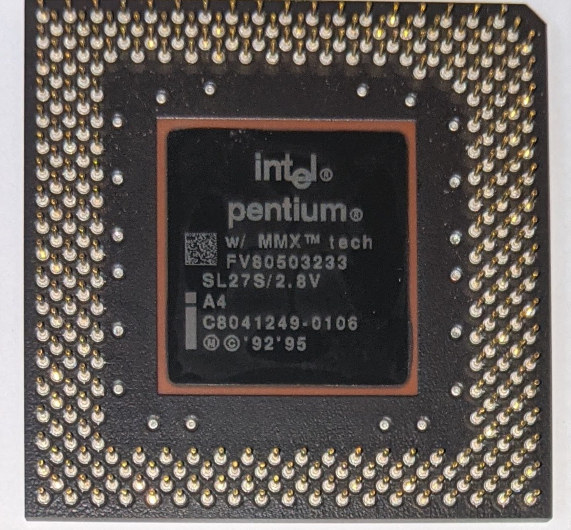 Intel Pentium W/ MMX Tech FV80503233 SL27S 2.8V - Etsy