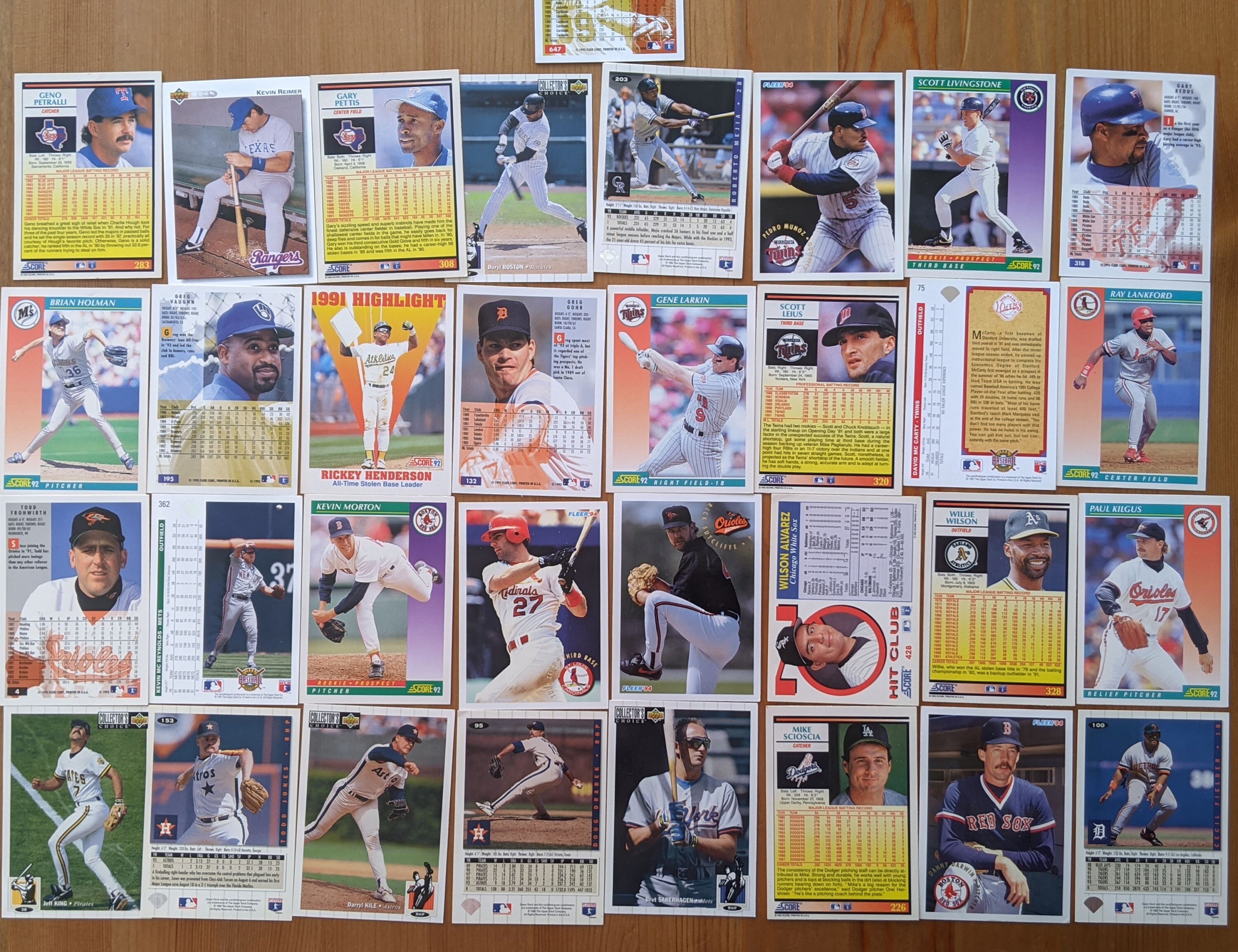33 Cartas de béisbol variadas Score 92 The Prospect 92 | Etsy