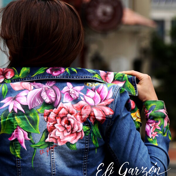 Hand Painted Denim - Etsy