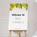 Lemons Welcome Sign Template, Lemon Birthday Party, Neutral Welcome ...