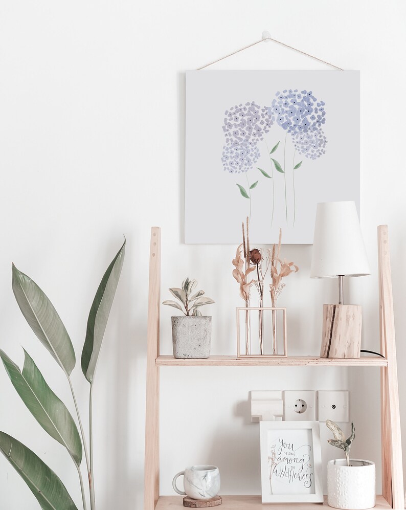 Fine Art Hydrangea Print Digital Print Botanical Wall Decor - Etsy