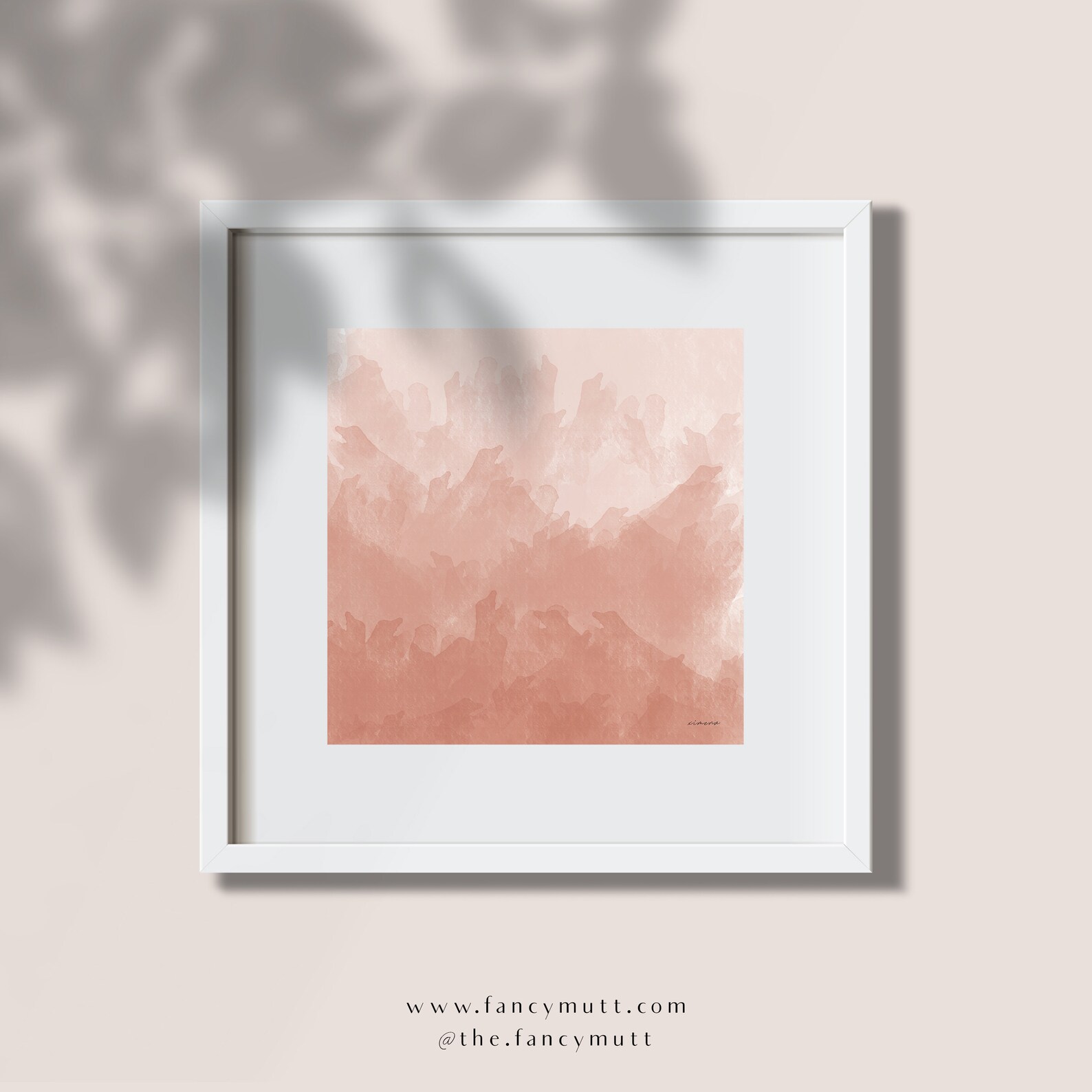Abstract Wall Art, Modern Painting, Pink Wall Decor, Digital Print for ...