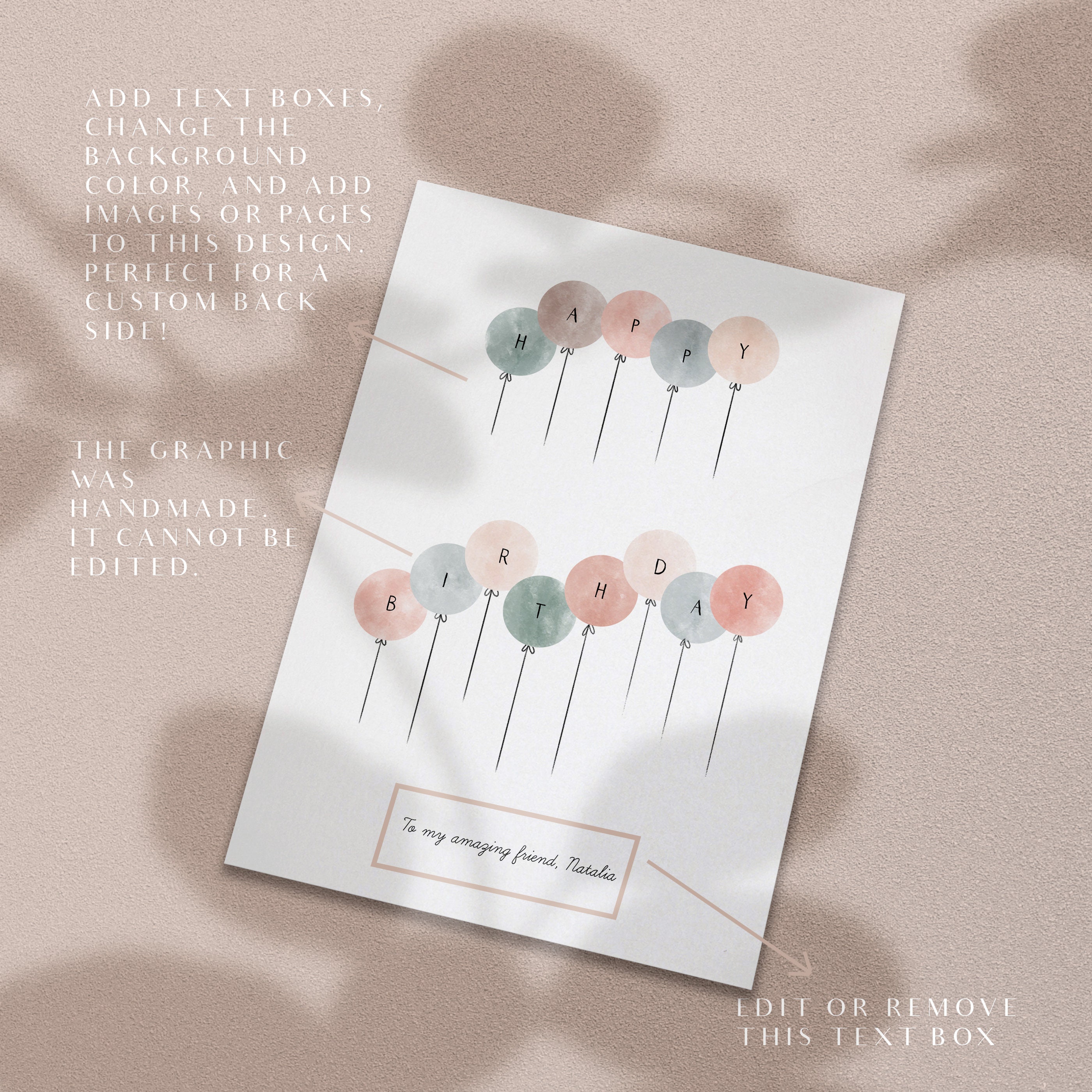 Happy Birthday Card, Digital Birthday Card, Personalized Birthday ...