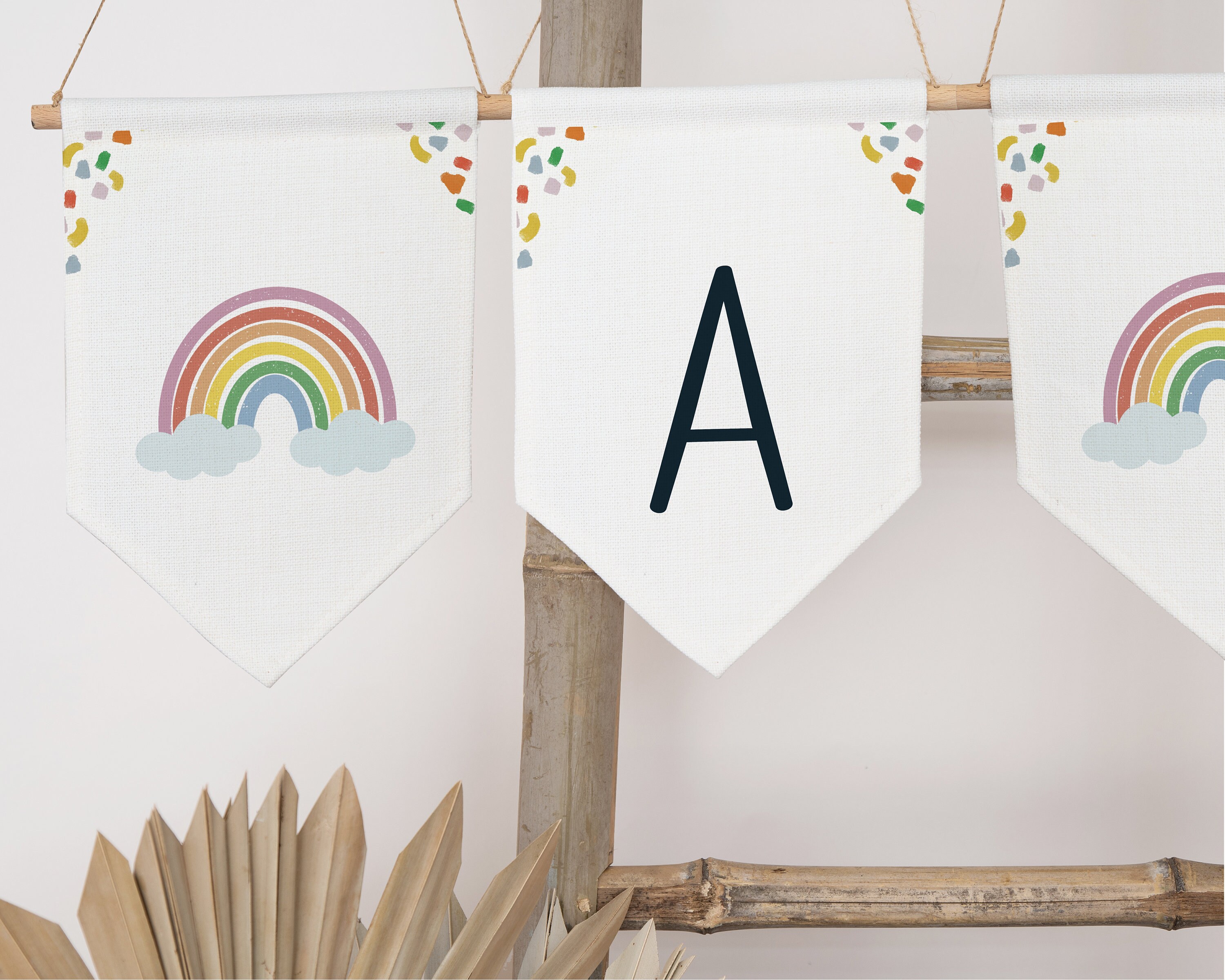 Modern Rainbow Thank You Tag Template, Editable Favor Tag, Rainbow ...