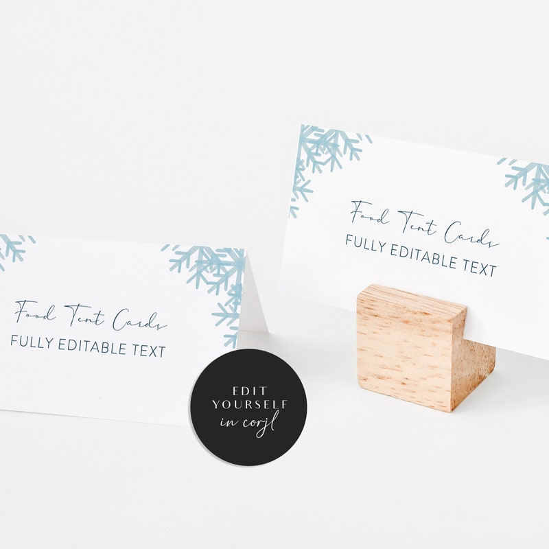 Food Tent Cards - Etsy