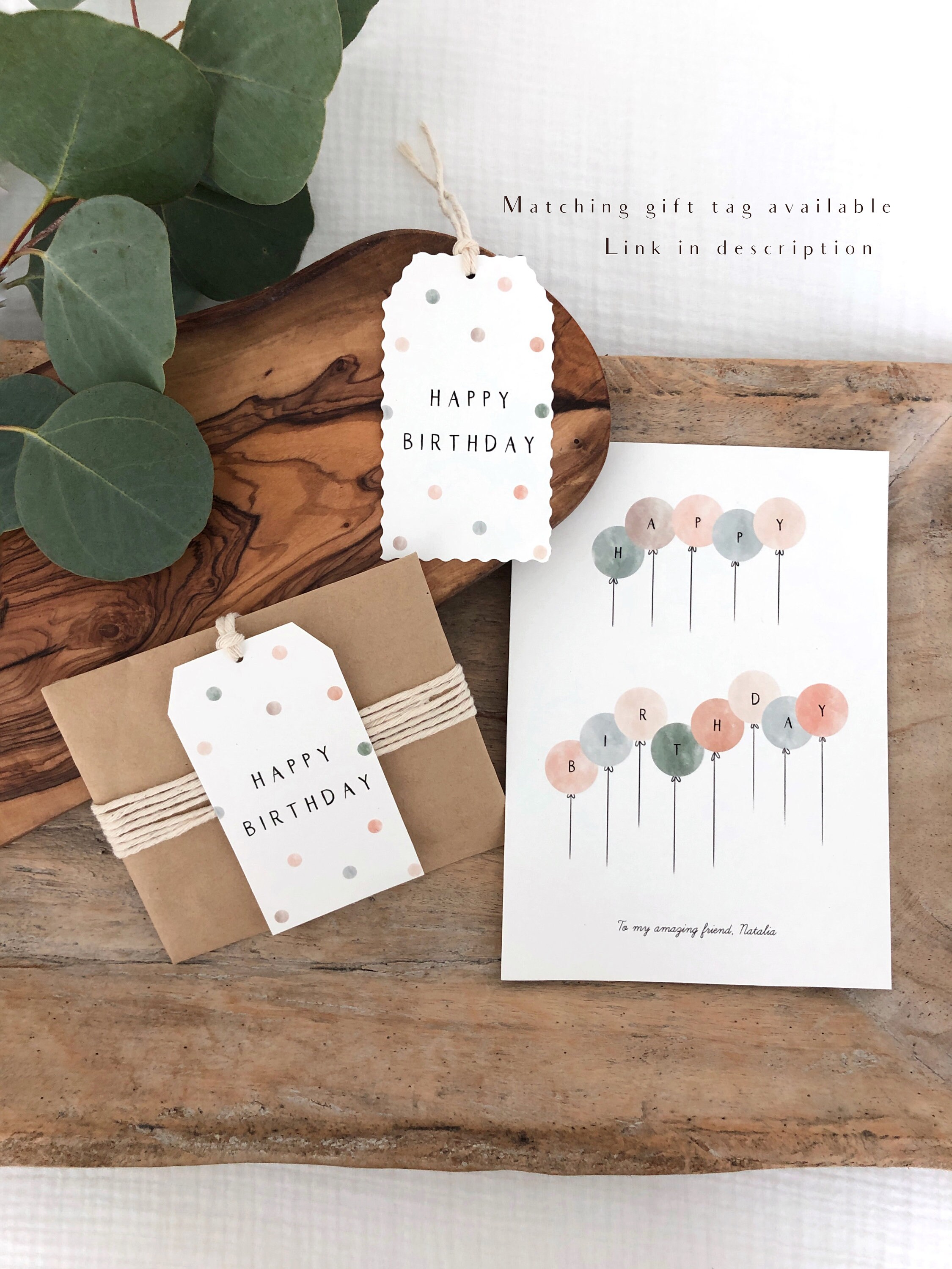 Happy Birthday Card, Digital Birthday Card, Personalized Birthday ...