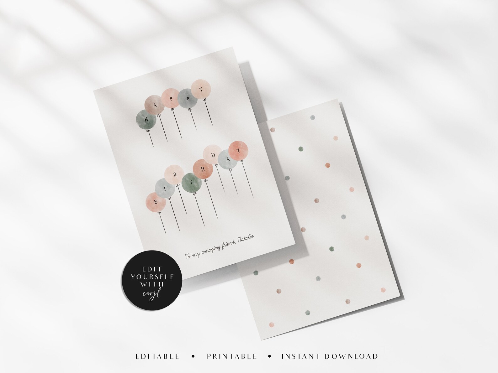 Happy Birthday Card, Digital Birthday Card, Personalized Birthday ...