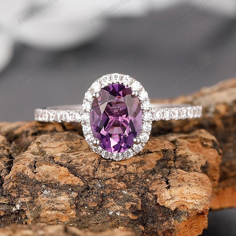Amethyst Ring - Etsy